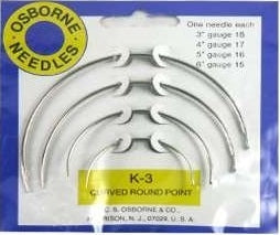 Curved Round Point Needles Variety Pack K-3 | Rushin Upholstery Supply