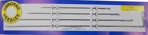 Straight Round Point Needles Variety Pack K-5 | Rushin Upholstery Supply